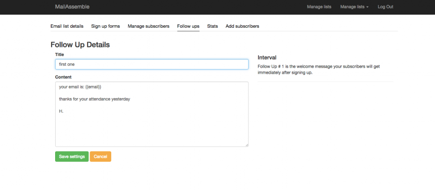 Single Page Application Autoresponder With Angular And Rails Follow