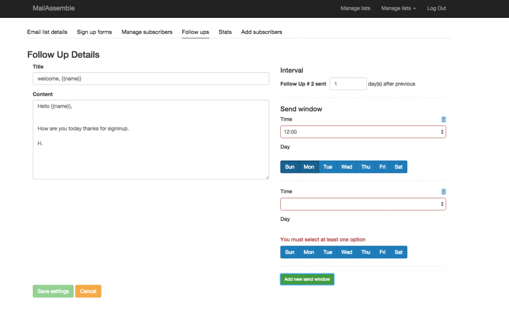 Single Page Application Autoresponder With Angular And Rails Follow Ups Implementation Part 5