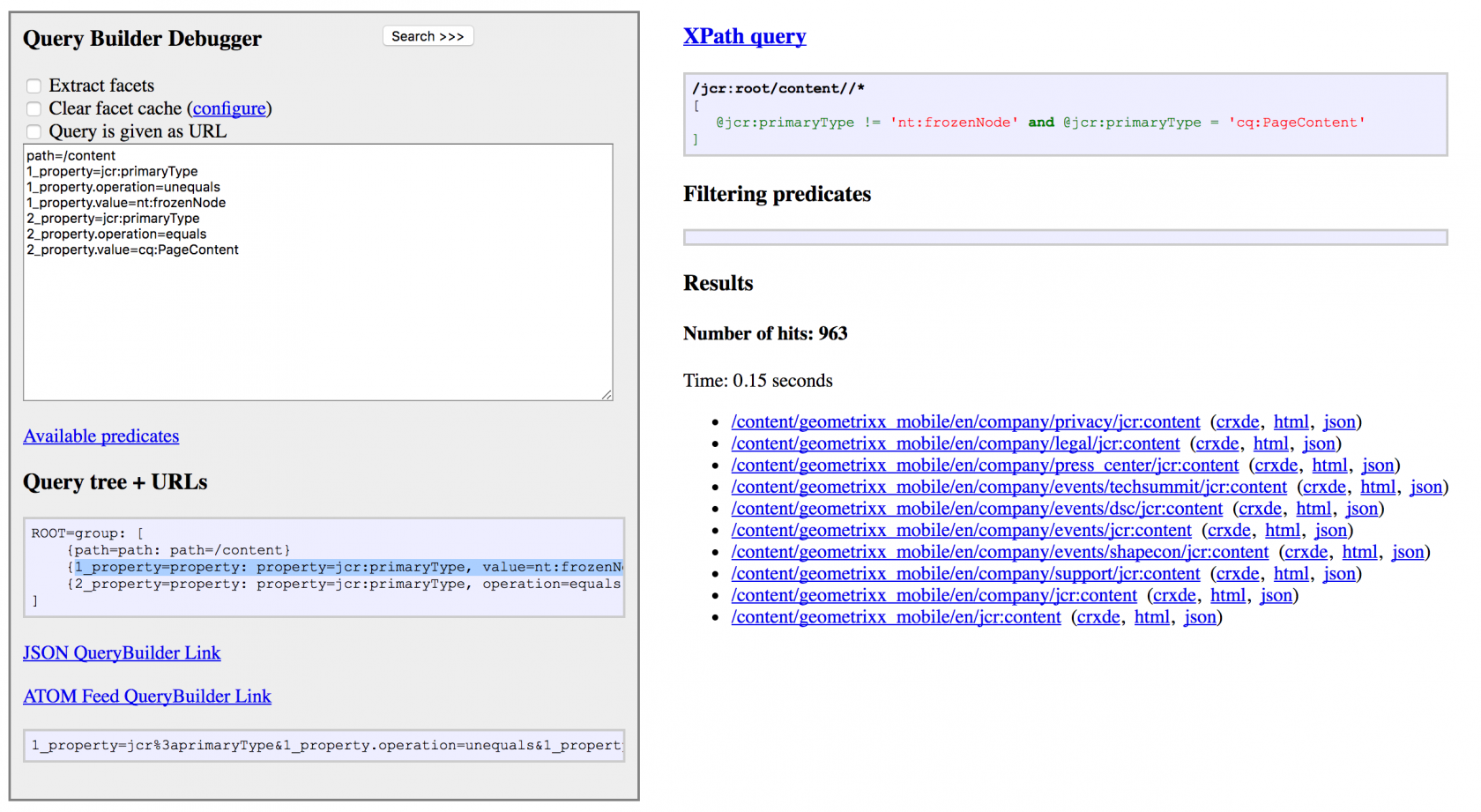 Having a glimpse at the WCM Search API and the Query Builder (AEM ...